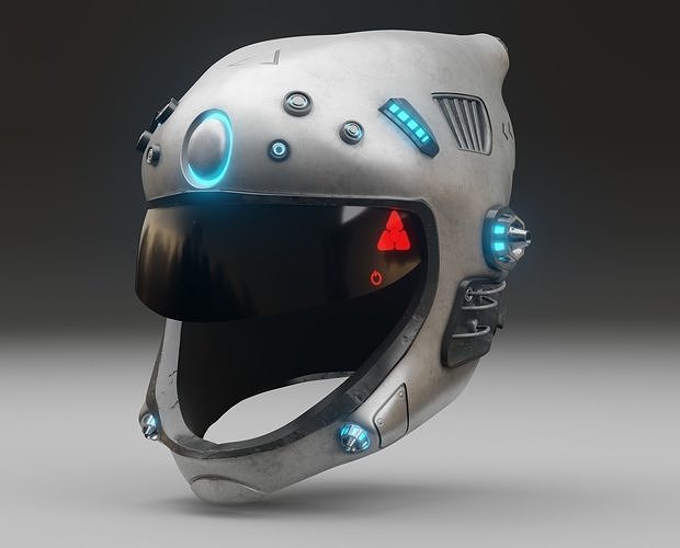 Sci-fi Helmet 3D model | CGTrader