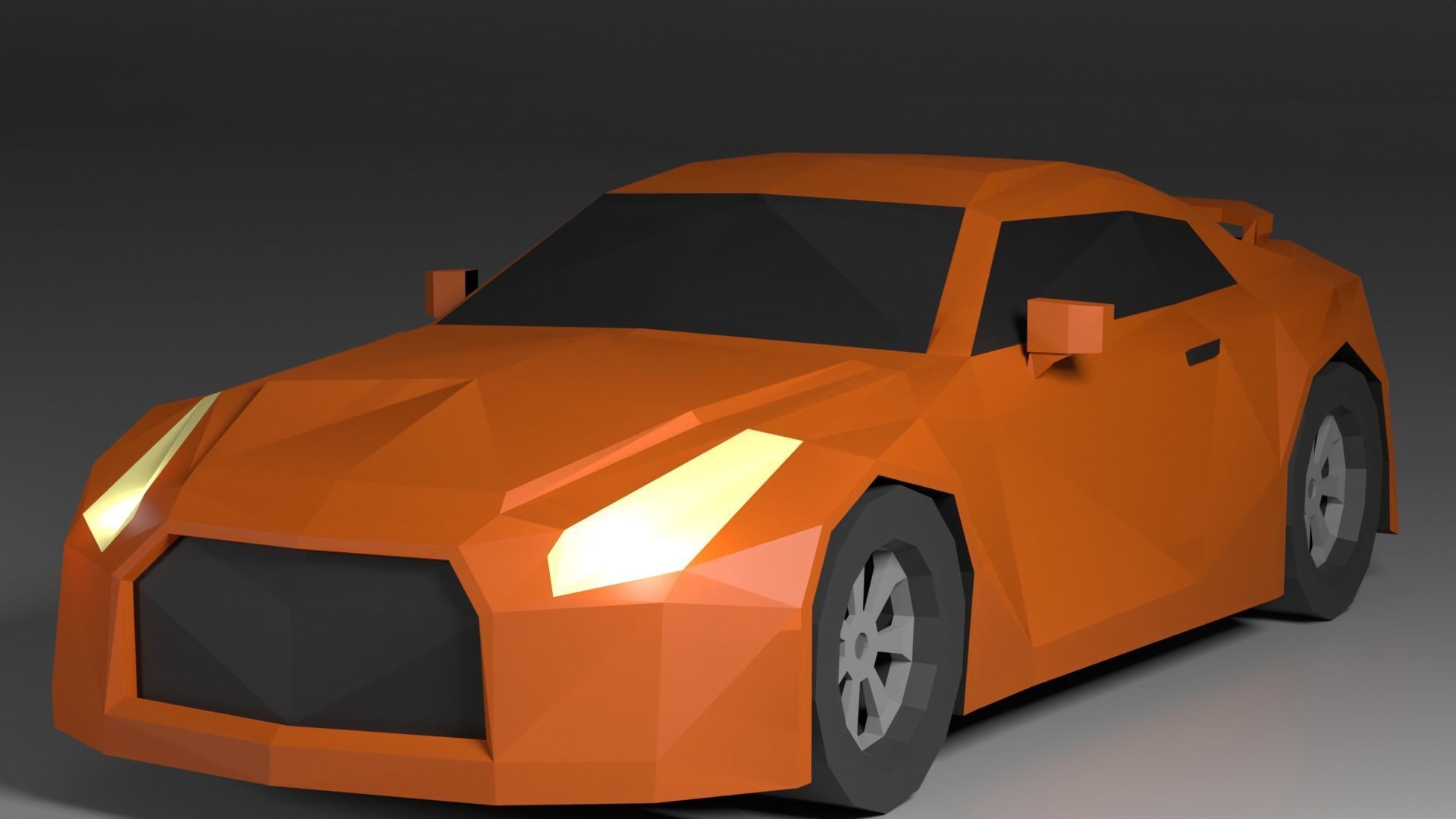 3D model Nissan GTR R35 Low-poly 3D model VR / AR / low-poly | CGTrader