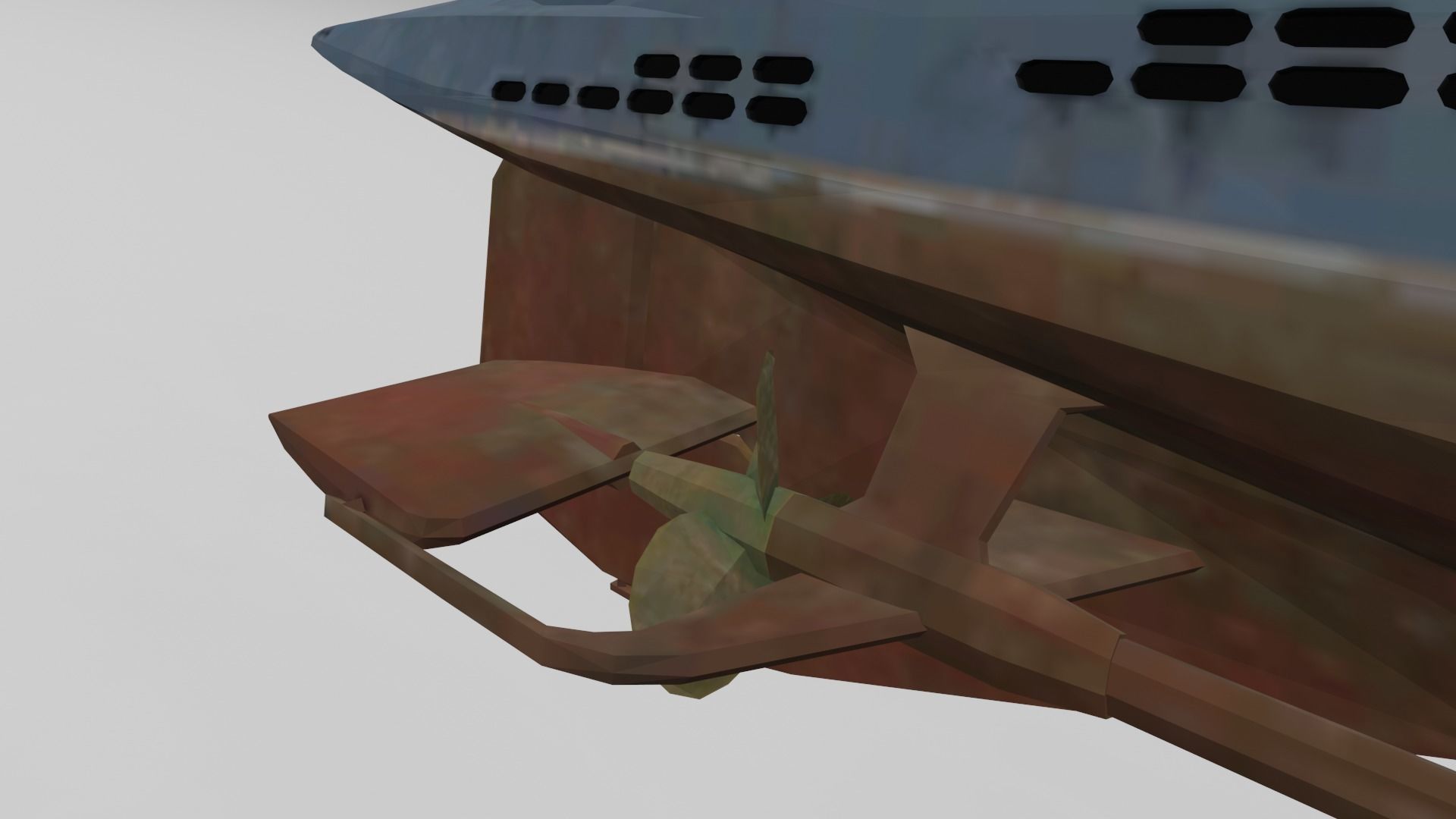 free submarine low-poly 3D model free VR / AR / low-poly 3D model ...