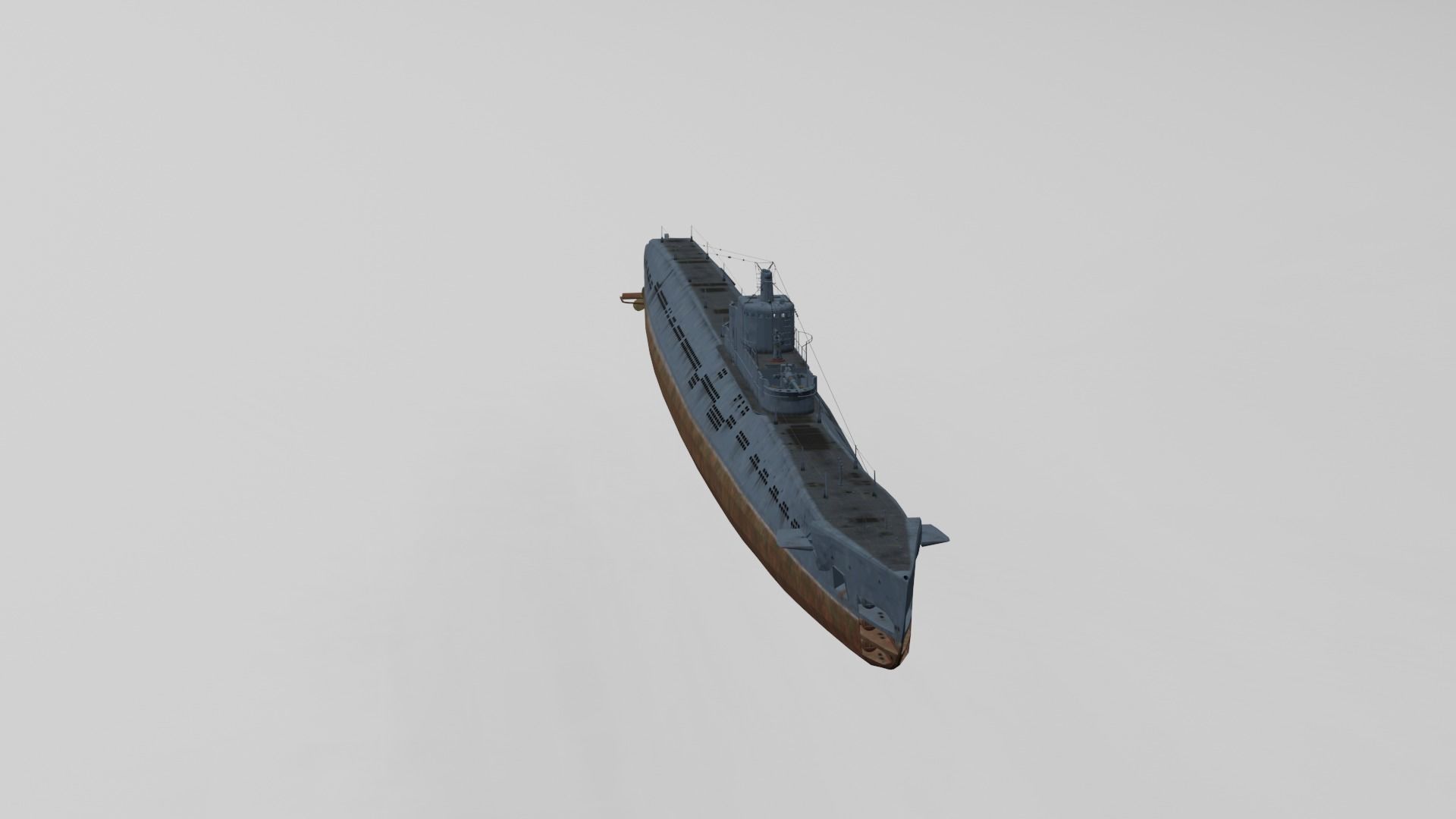 free submarine low-poly 3D model free VR / AR / low-poly 3D model ...