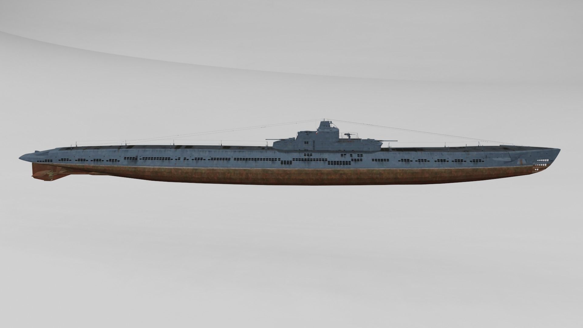 free submarine low-poly 3D model free VR / AR / low-poly 3D model ...