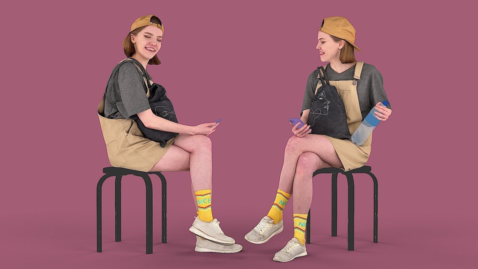 Smiling Girl 3D model | CGTrader