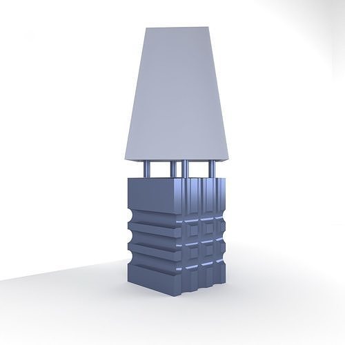 lampshade lamp with shade 3D model 3D printable | CGTrader