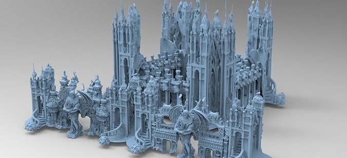 Ancient temple Stone temple designs 3 3D model | CGTrader