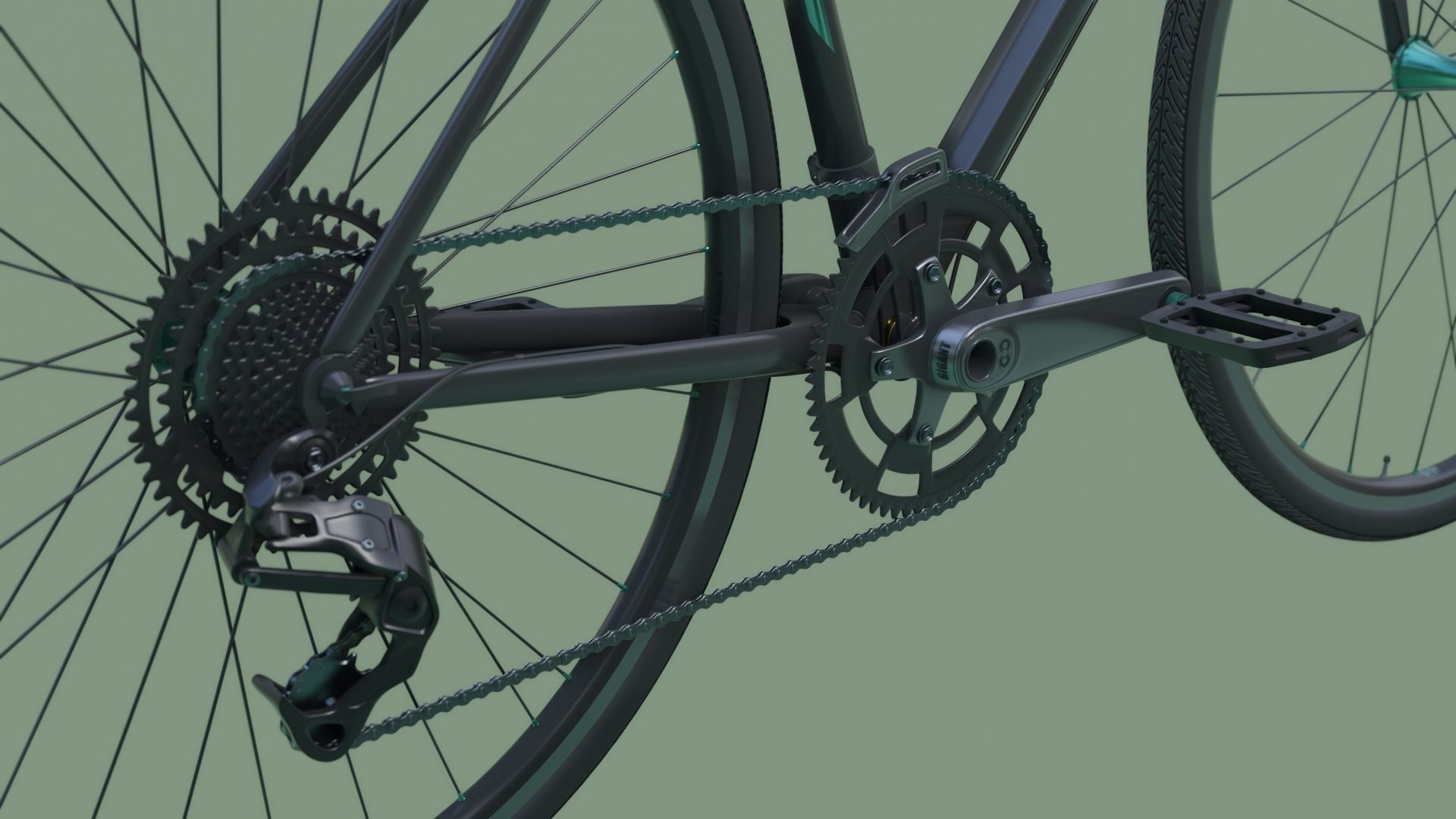 Realistic Road Bike Textured High poly XC gravel bicycle free 3D model ...