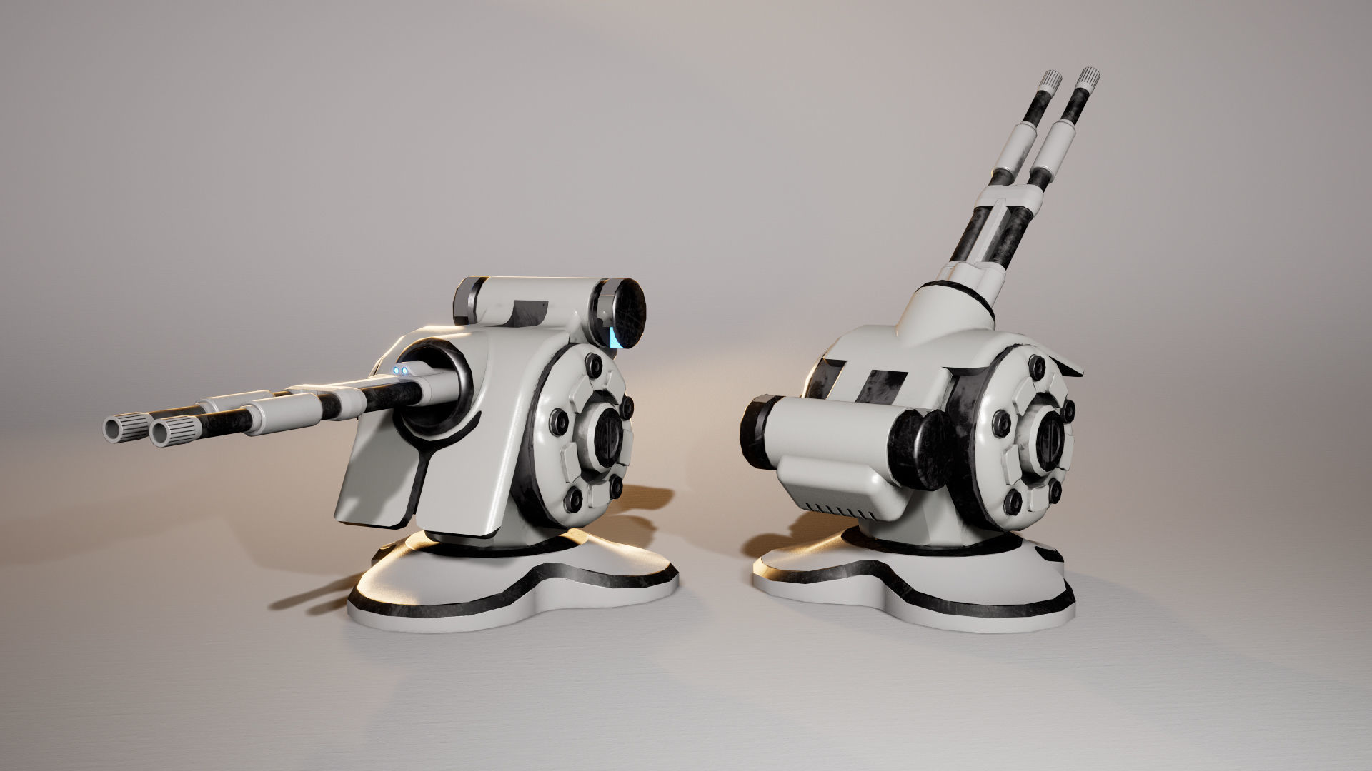 3D model Modular turret VR / AR / low-poly | CGTrader