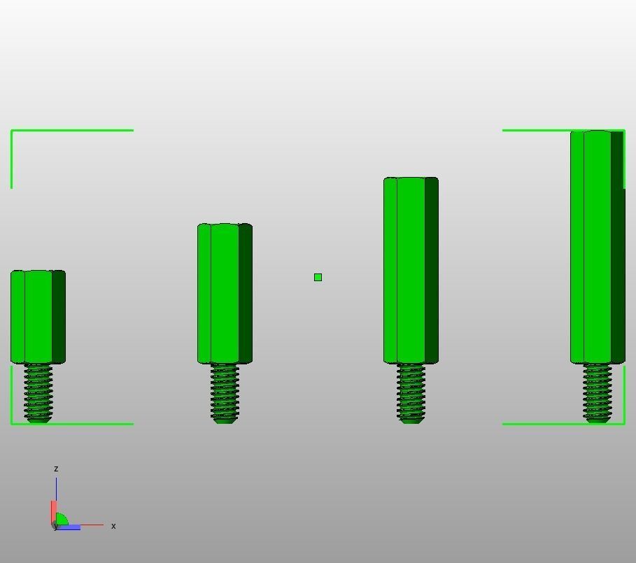 M6 Hexagonal Stud Male-Female Connector 3D model 3D printable | CGTrader
