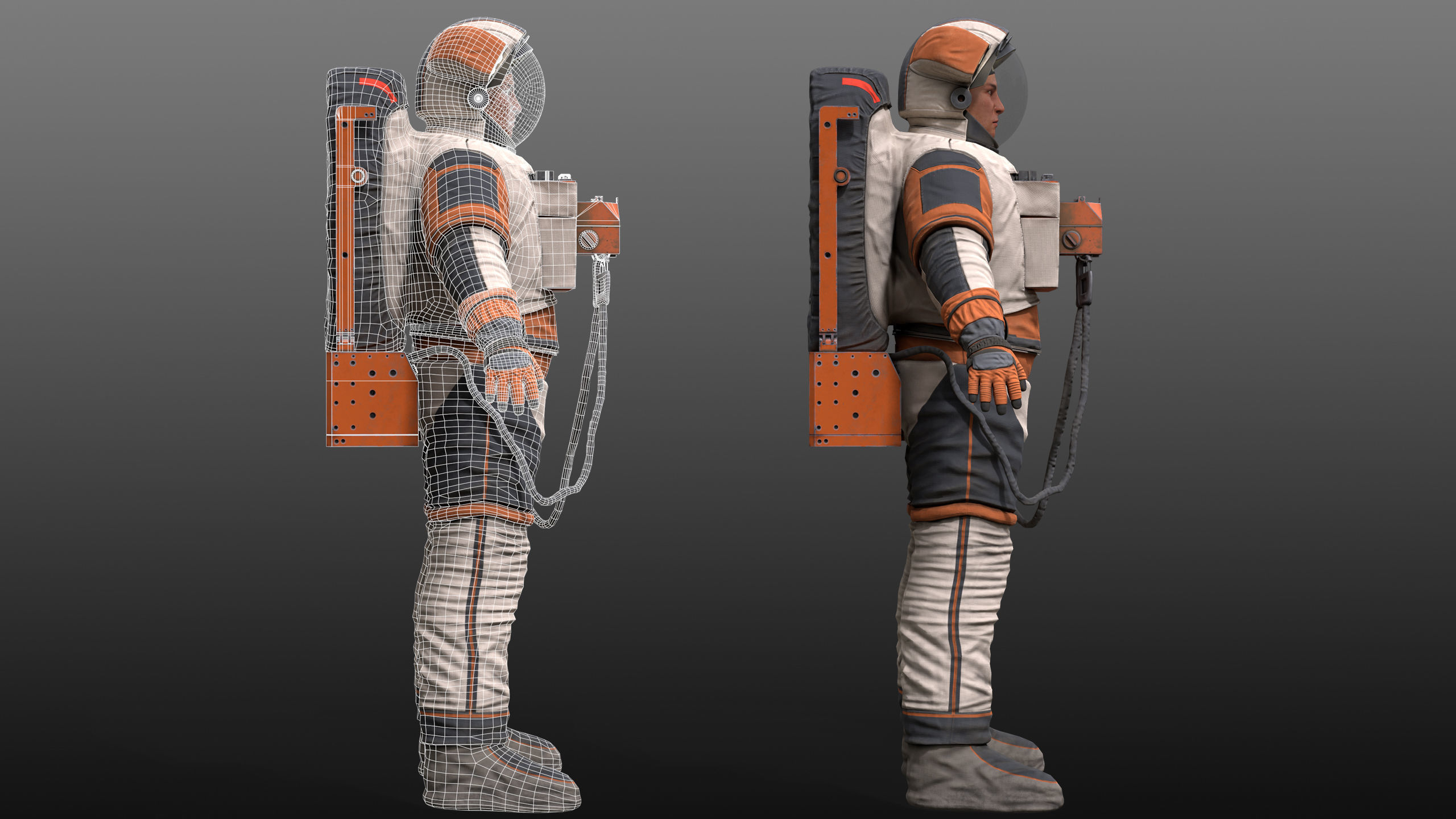 3D model CS05 Space Suit V1 LITE VERSION VR / AR / low-poly | CGTrader