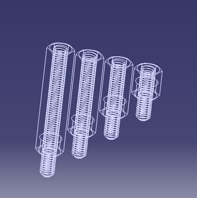 10 Hexagonal Stud Male-Female Connector 3D model 3D printable | CGTrader