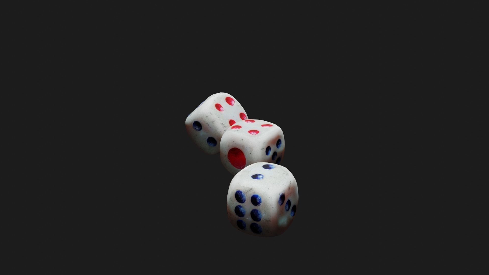 3D model Realistic Dices three dice VR / AR / low-poly | CGTrader