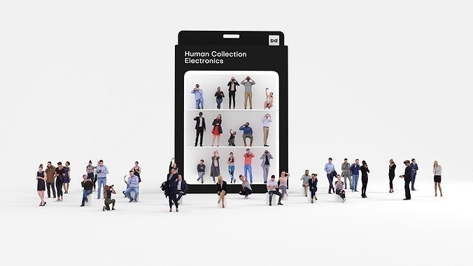3D HUMAN MODEL COLLECTION - USING PHONES CAMERAS AND VR 3D model | CGTrader