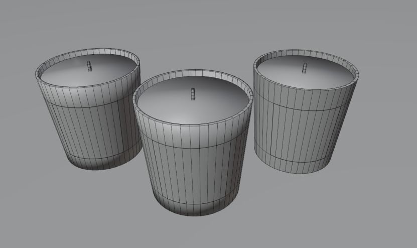 Scented Candles 3D model | CGTrader