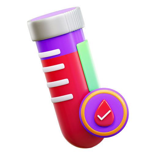 3D model Blood Test 3D Icon VR / AR / low-poly | CGTrader