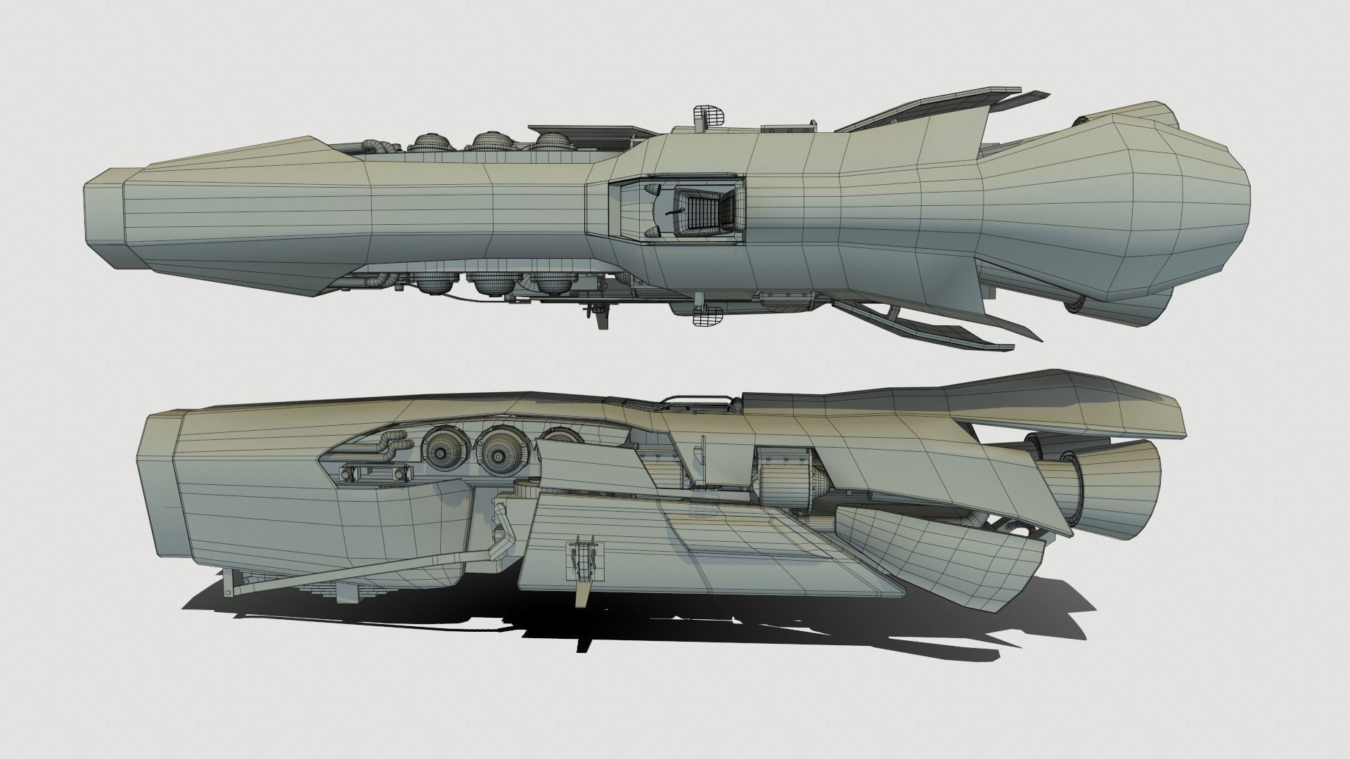 3D model Sci-Fi Hovercraft VR / AR / low-poly | CGTrader