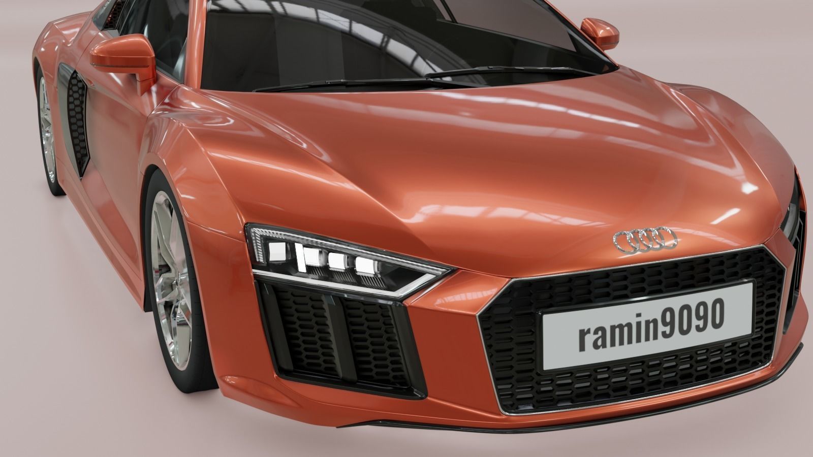 Audi R8 V10 super 3d model with rigged 3D model rigged | CGTrader