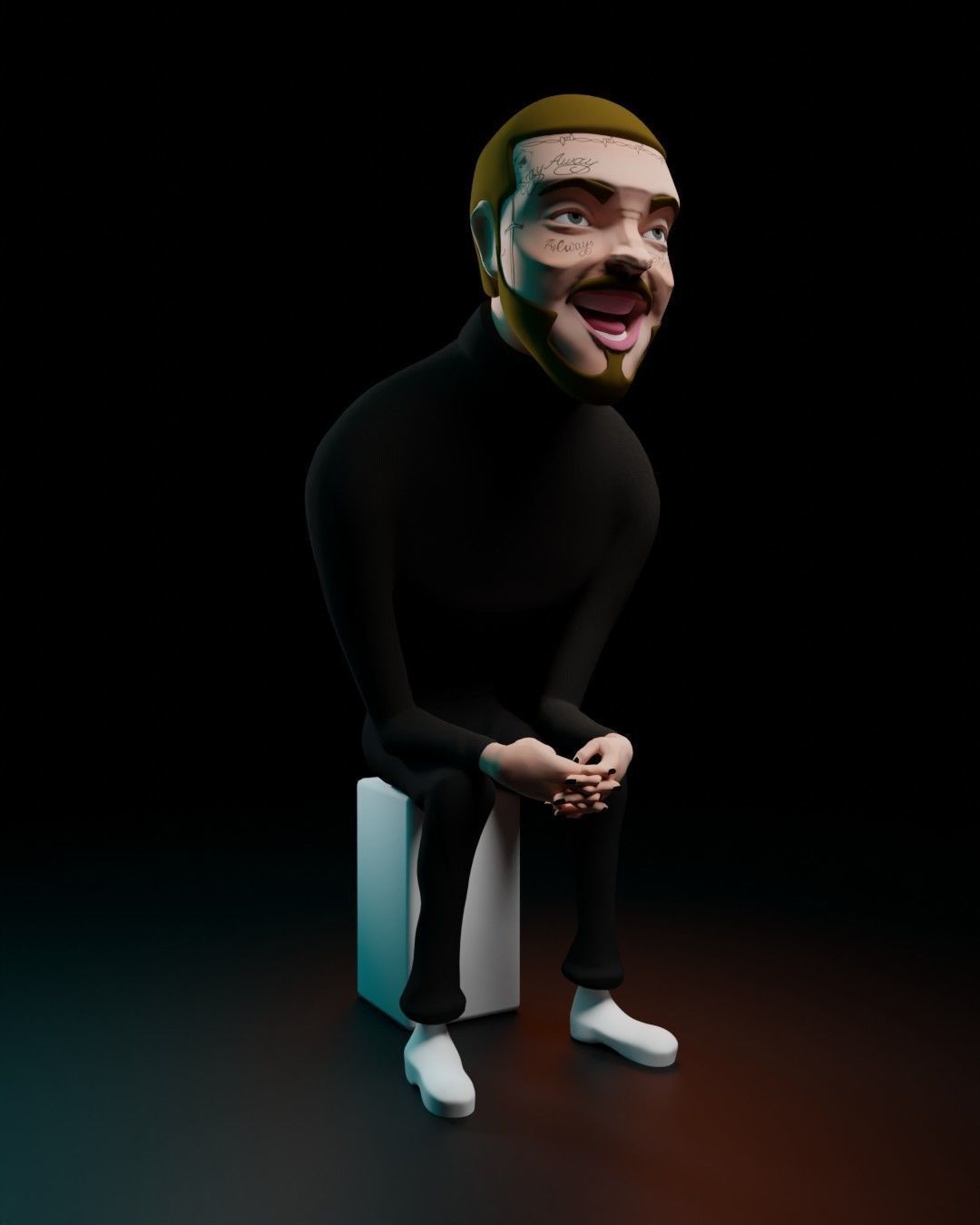 3D model POST MALONE 3D MODEL VR / AR / low-poly | CGTrader