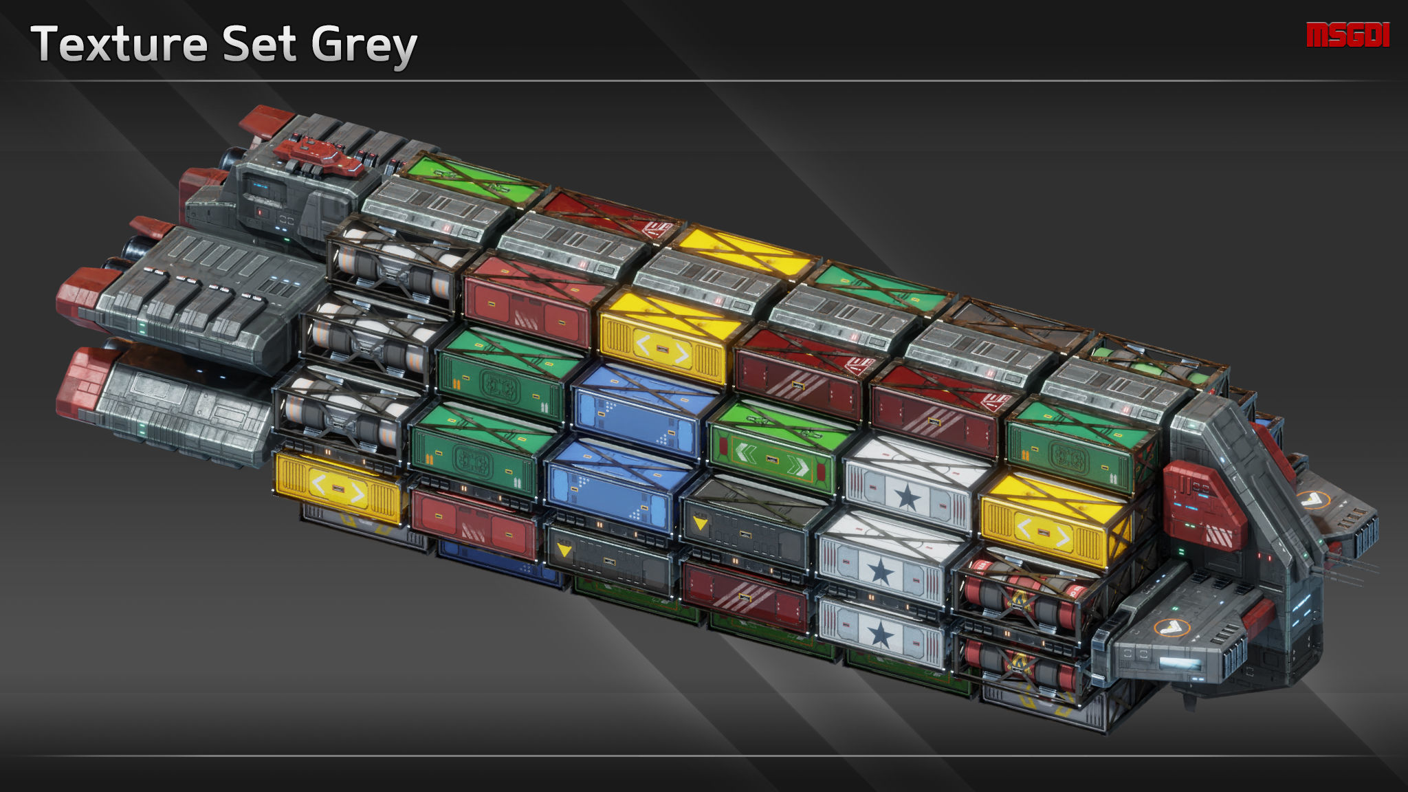 3D model Spaceship CFS113 Superfreighter VR / AR / low-poly | CGTrader