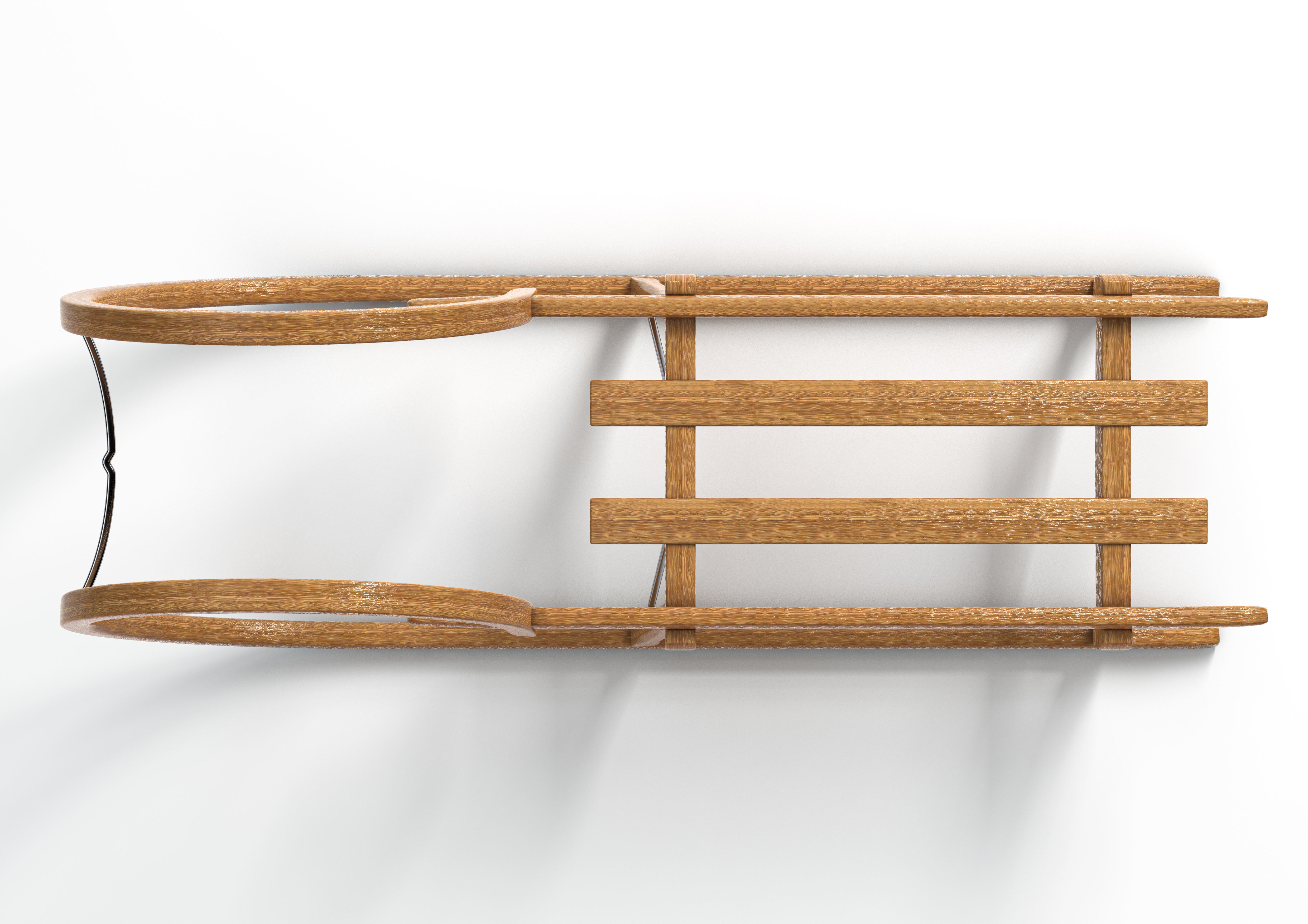 Vintage Wooden Sled 3D model | CGTrader