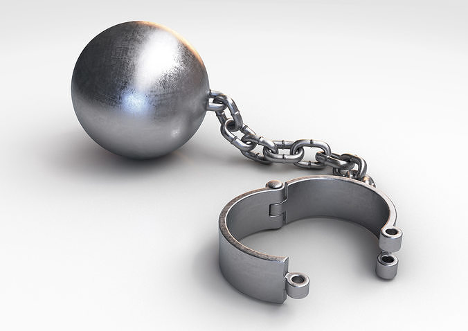Ball And Chain Shackle 3D model | CGTrader