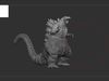 Classic Godzilla sculpted in Zbrush 1 piece ready to 3D print 3D model ...