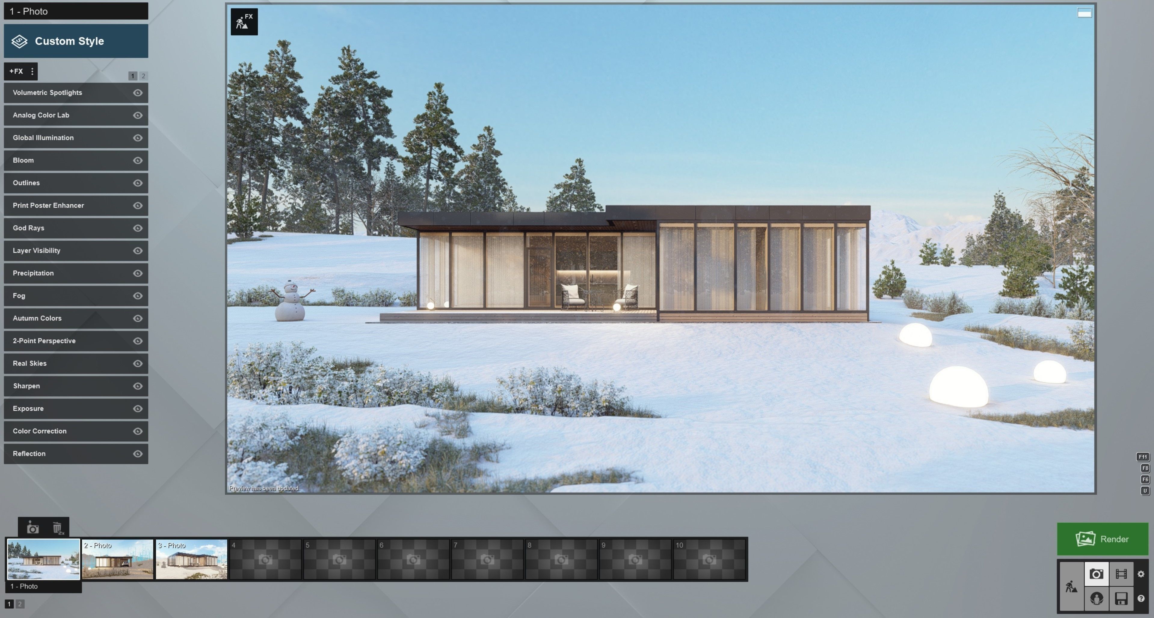 Lumion 12 winter scene 3D model | CGTrader