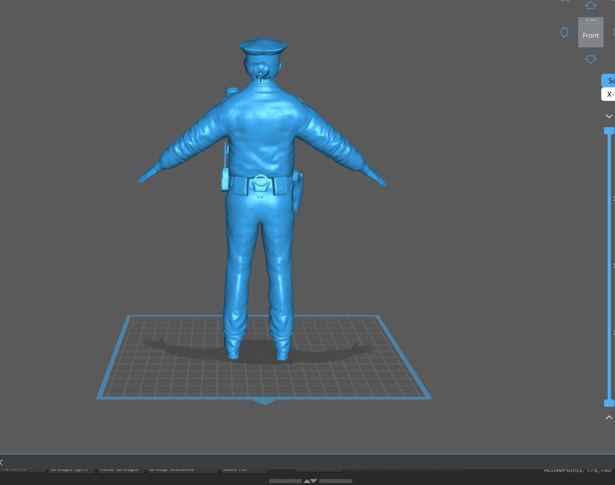 Female Cop detailed 3D model for 3D printing 3D model 3D printable ...