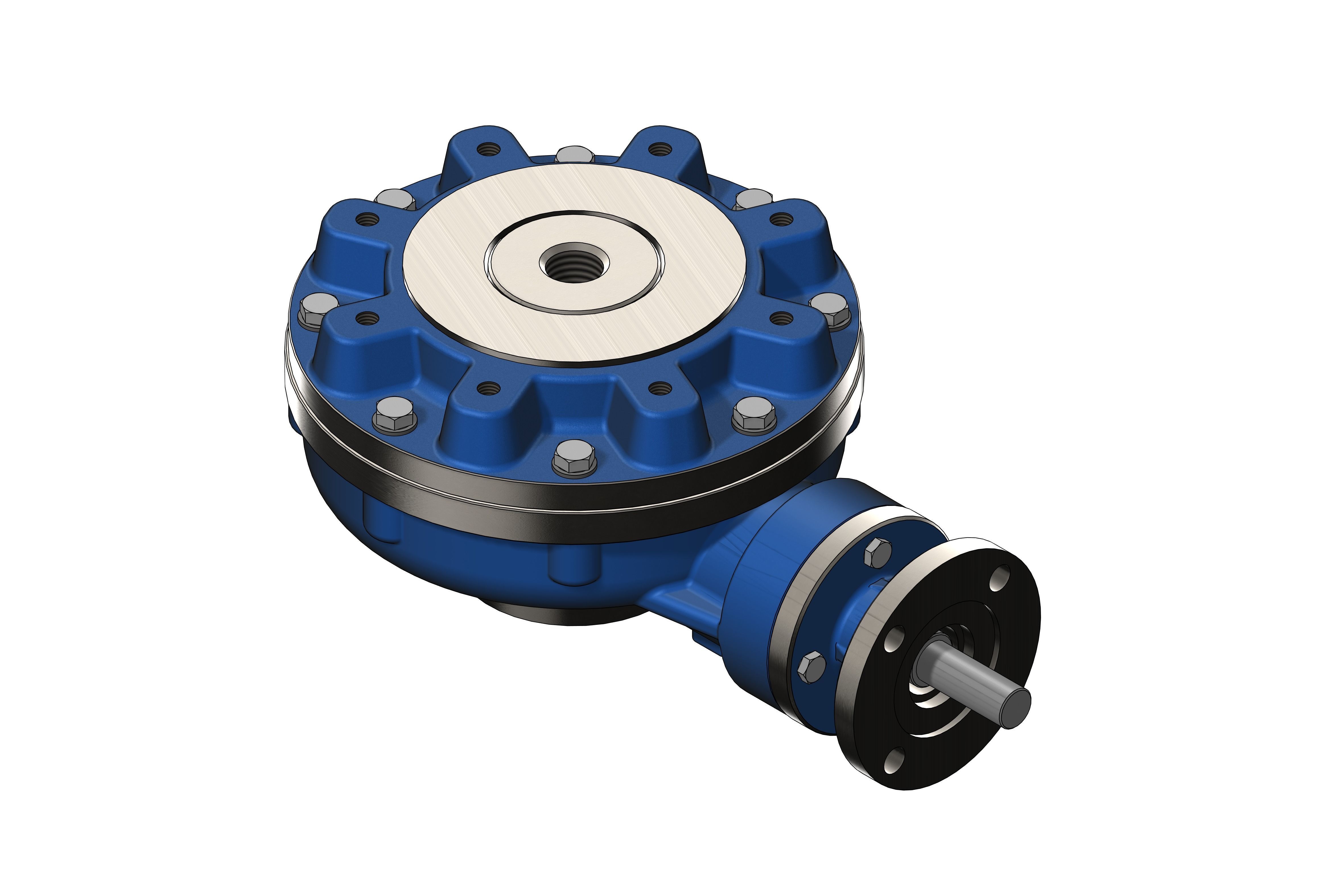 Gate Valve Gearbox - Continuous Rotation Bevel Type 3D model | CGTrader