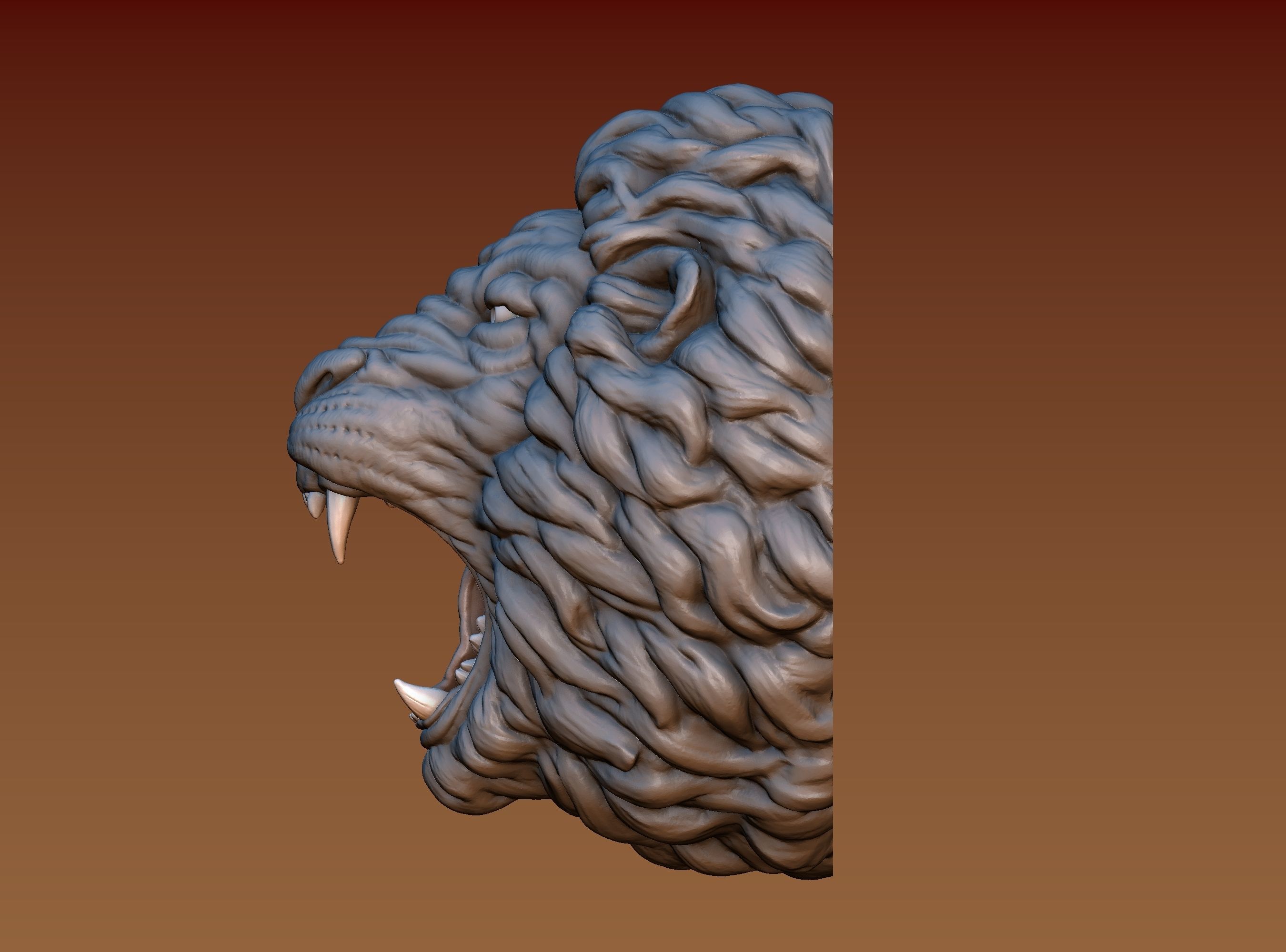 Lion head 3D model 3D printable | CGTrader
