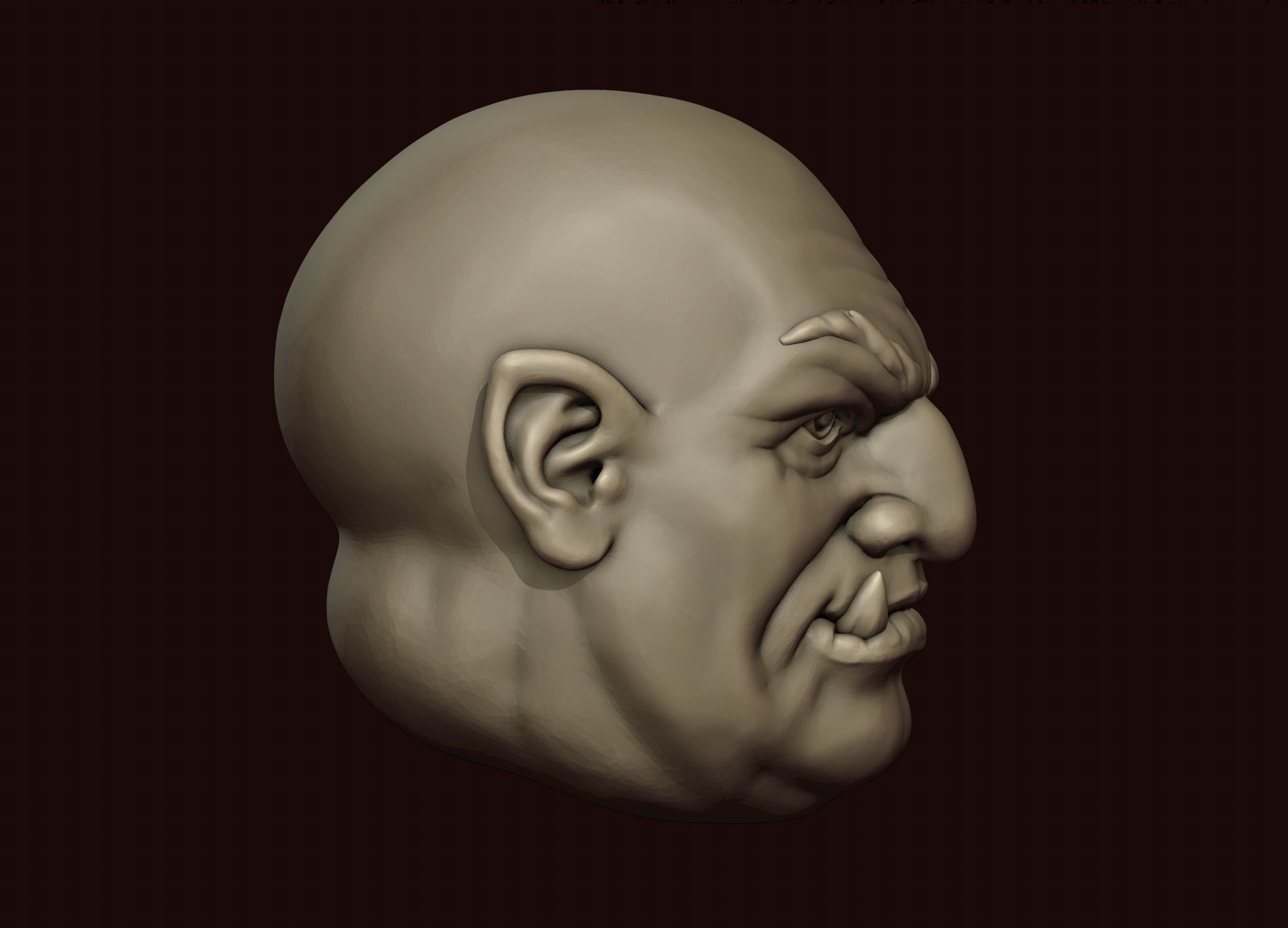 Orc Head 3D model 3D printable | CGTrader