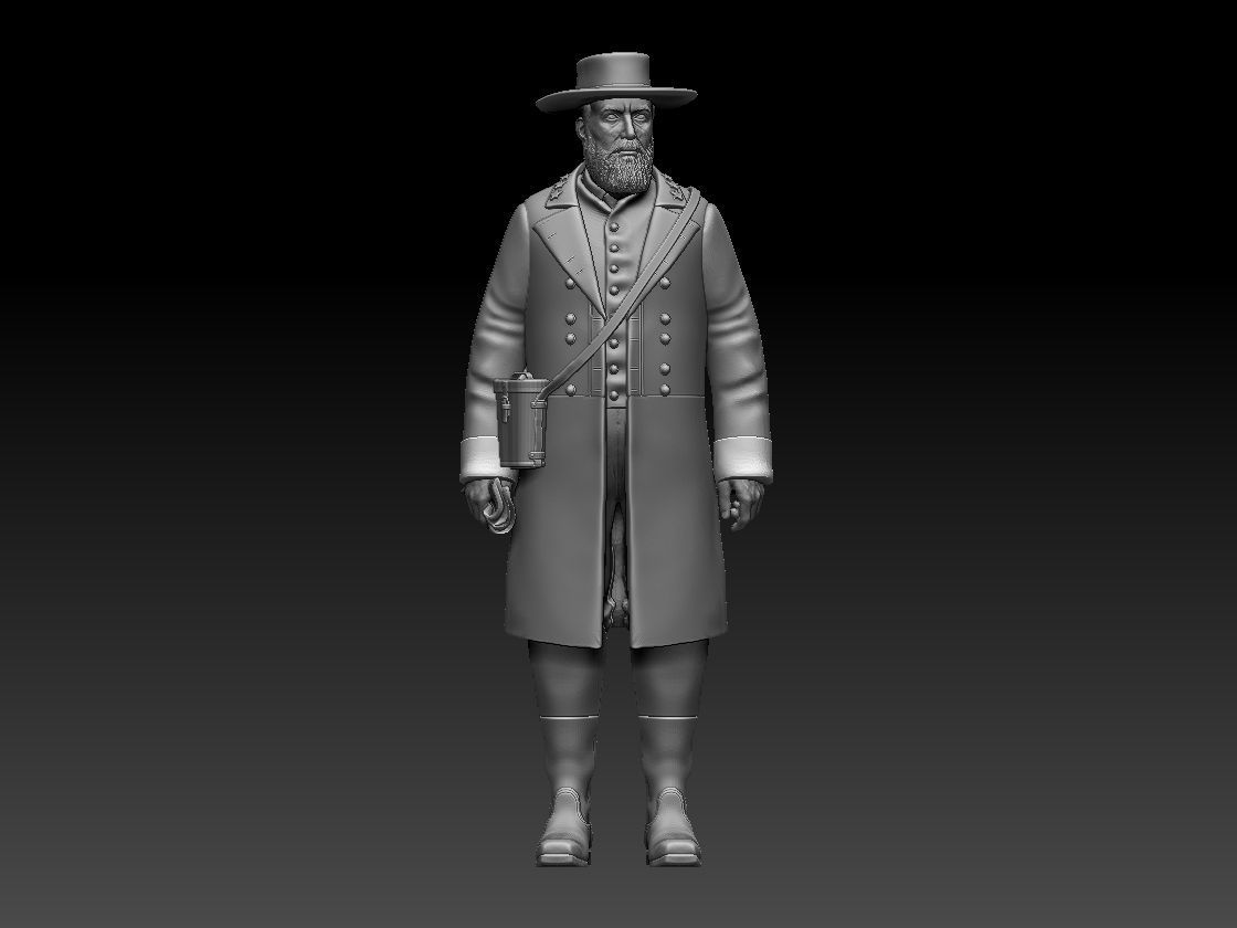 General Confederate States Army 3D model 3D printable | CGTrader