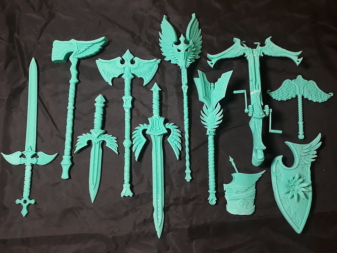 Runes weapons collection 3d print | CGTrader