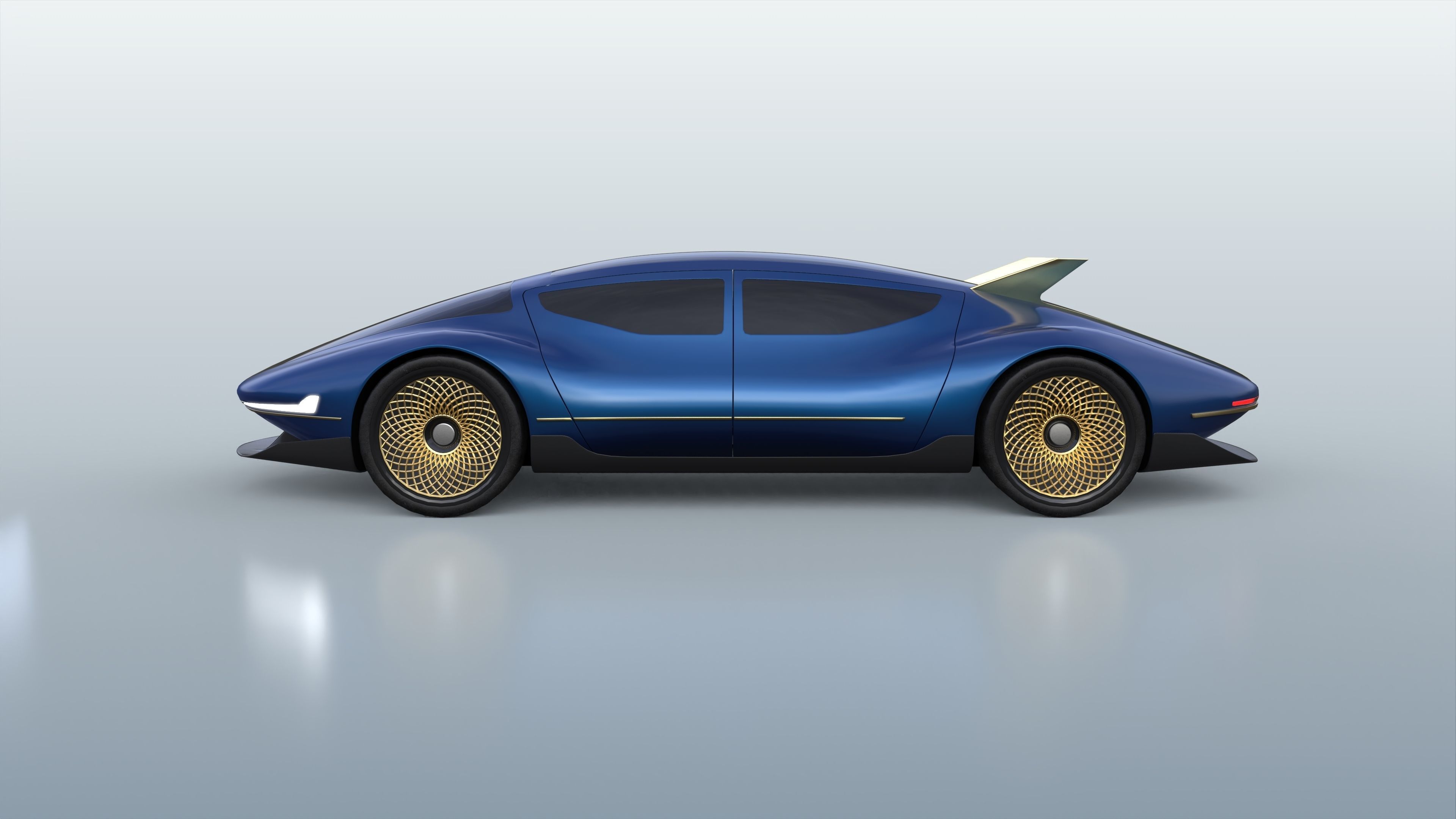 Excalibur V2- Futuristic Super Limousine 3D model | CGTrader