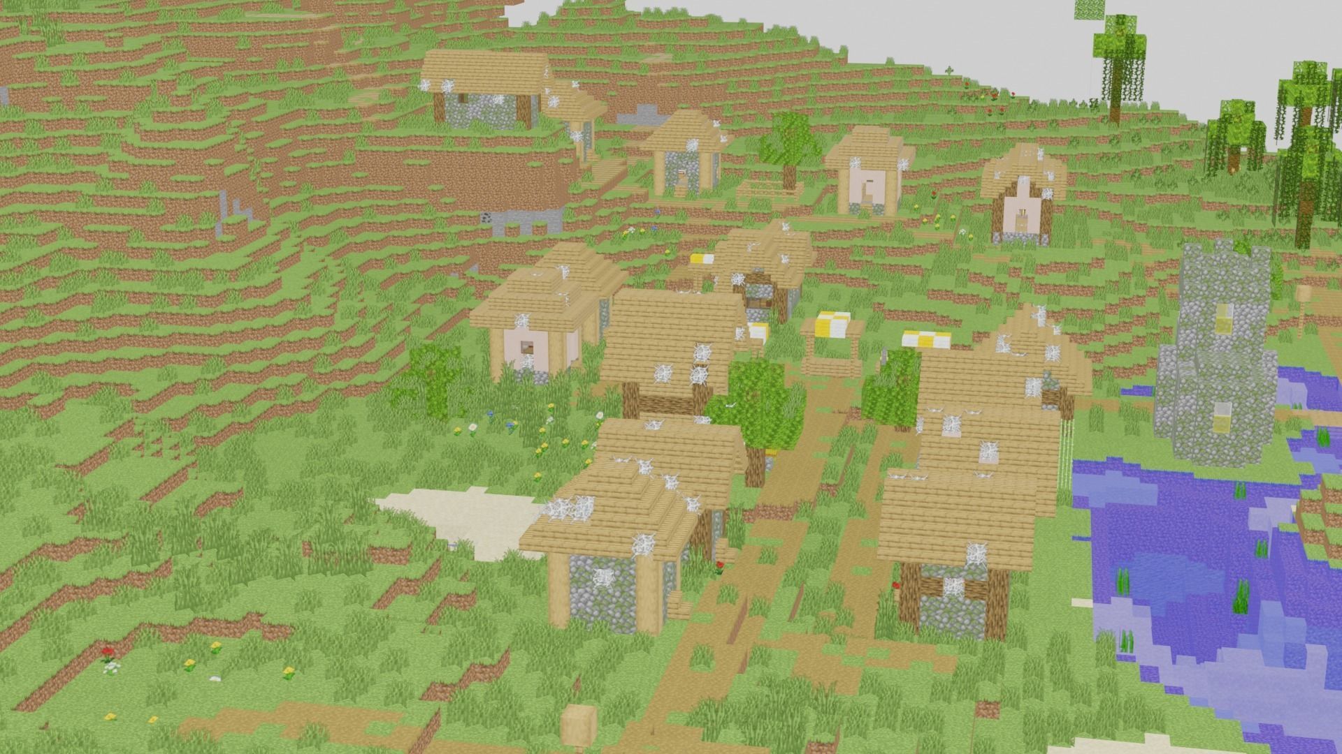 Minecraft Village 3D model | CGTrader