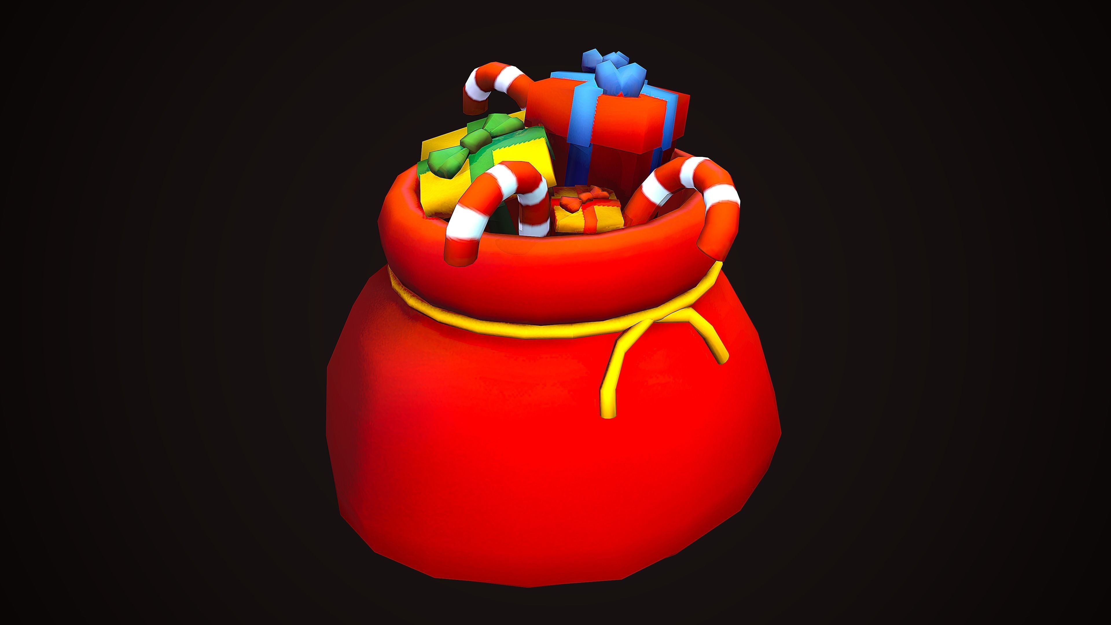 3D model CHRISTMAS PACK 2 - CARTOON STYLIZED PROPS VR / AR / low-poly ...