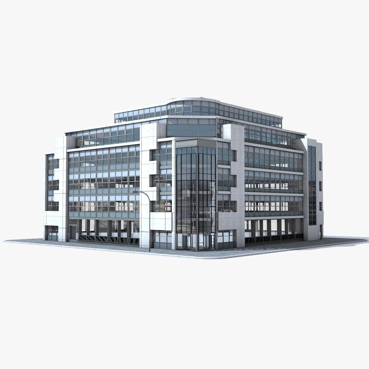 Modern office building 3D model | CGTrader