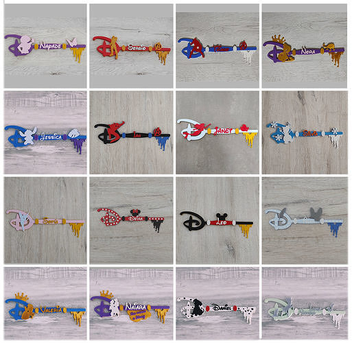 PACK DISNEY KEYS 3D model 3D printable | CGTrader