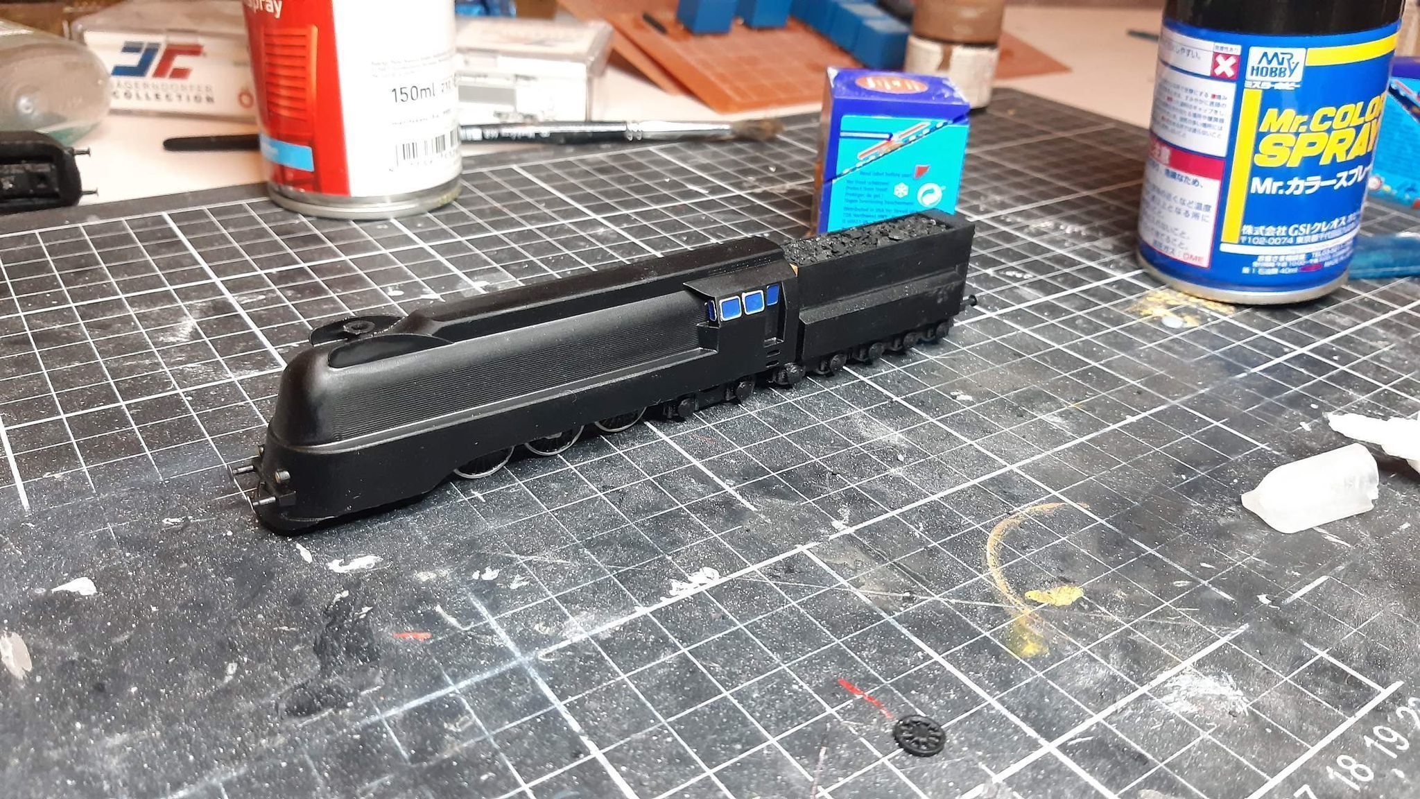 MAV 303 class streamlined locomotive concept design - N scale 3D model ...