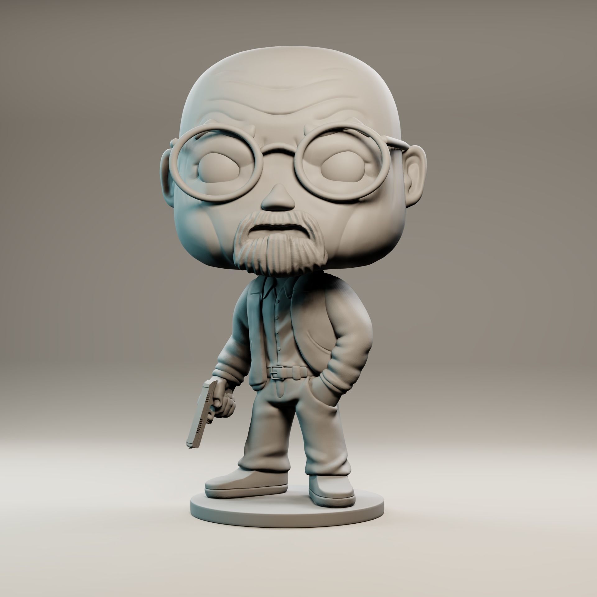 Little walter white 3D model 3D printable | CGTrader