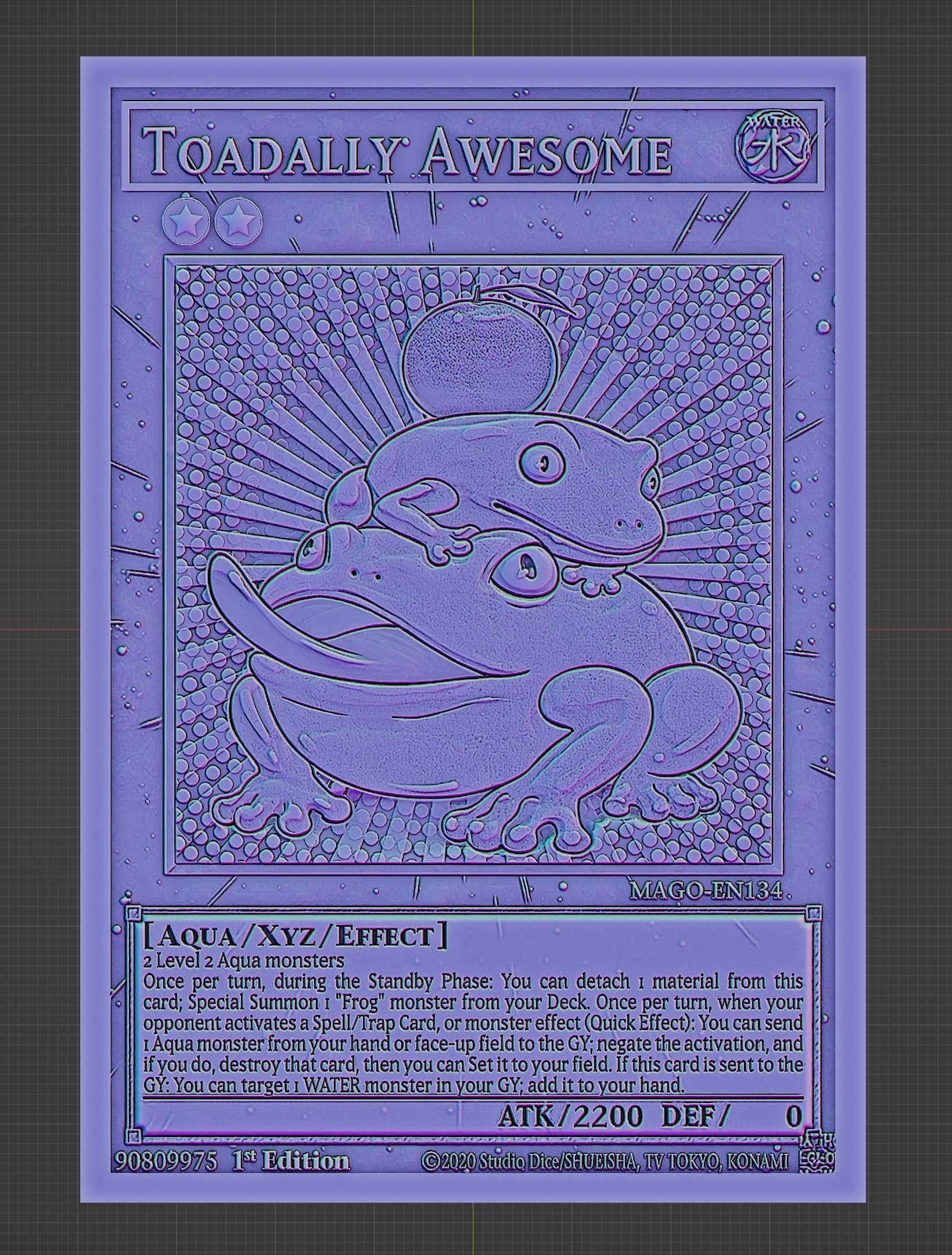 toadally awesome - yugioh free 3D model 3D printable | CGTrader