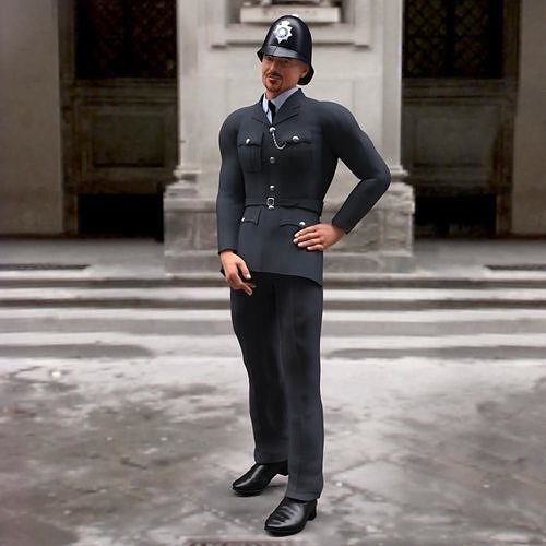 Police Constable M4 for DAZ Studio 3D model rigged | CGTrader