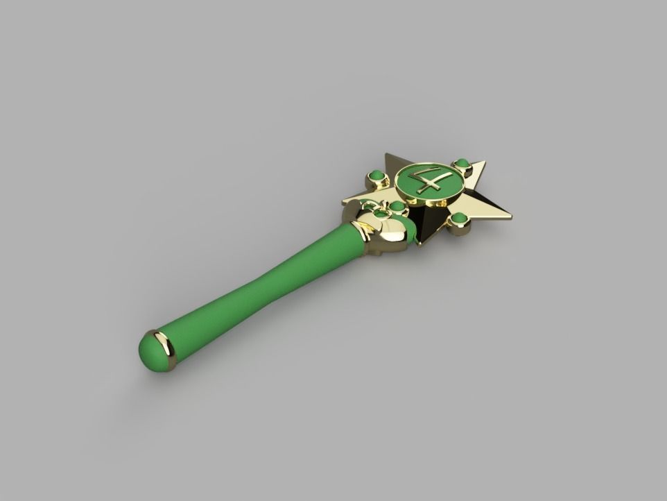 Pretty guardian Sailor Jupiter transformation wand 3D model 3D ...