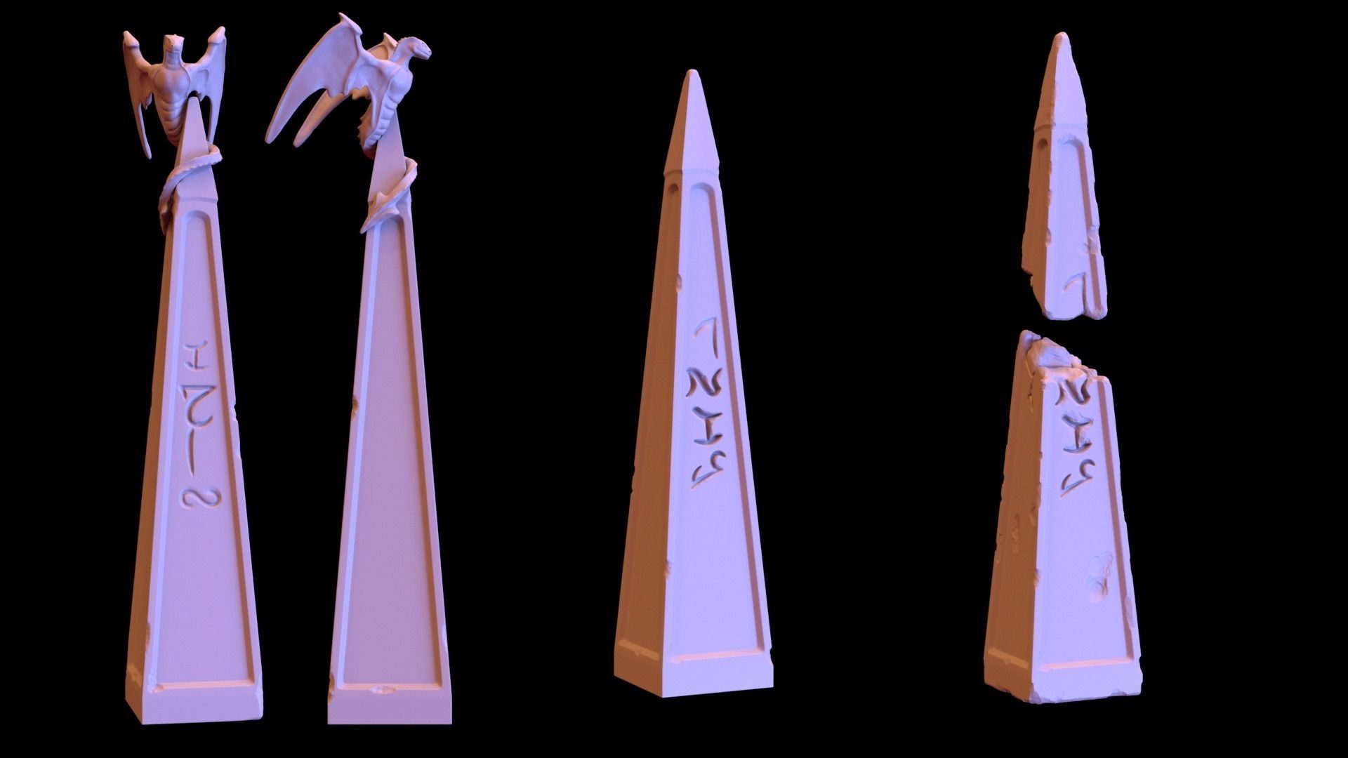 Monoliths Pack 3D model 3D printable | CGTrader