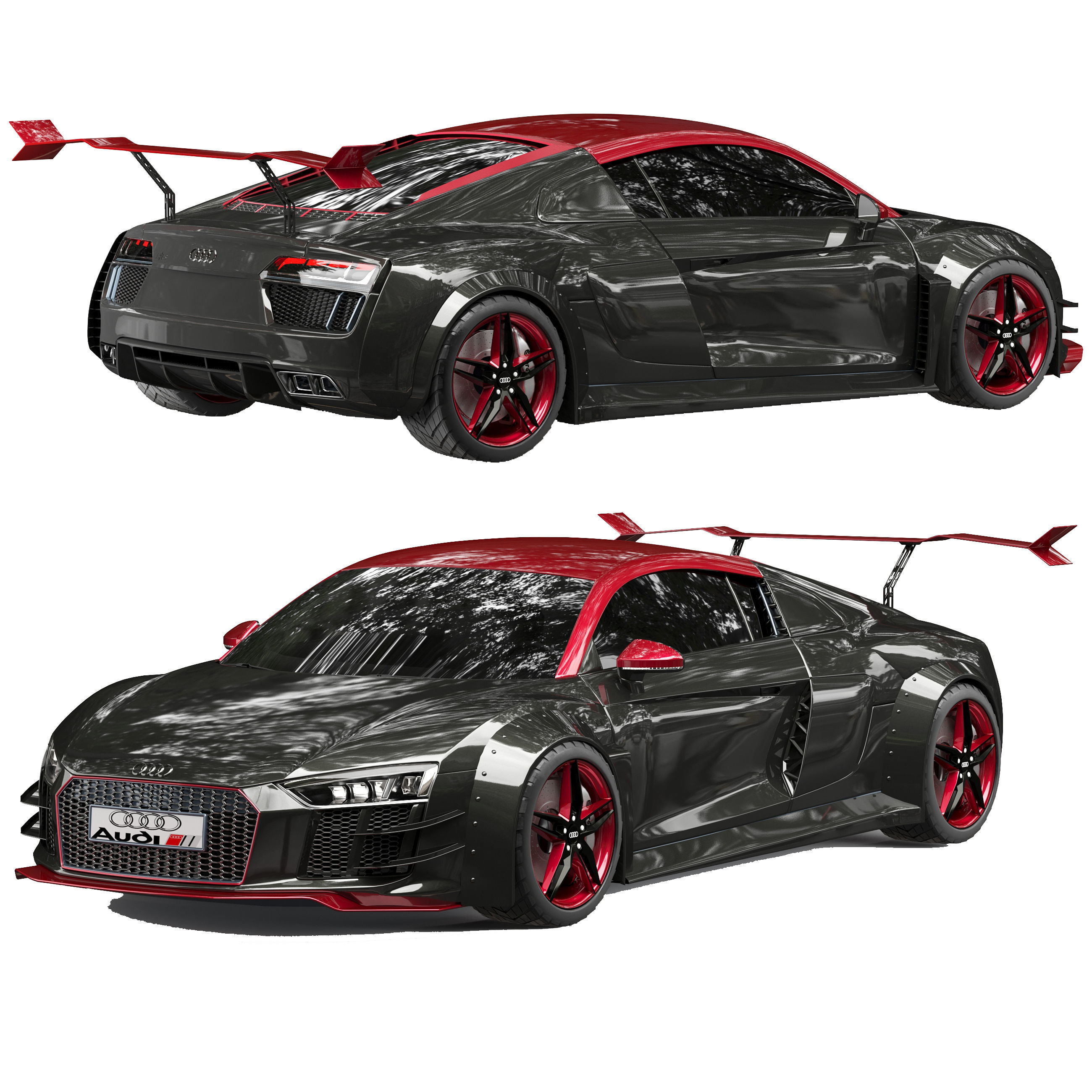 Audi R8 Racecar 3D model | CGTrader