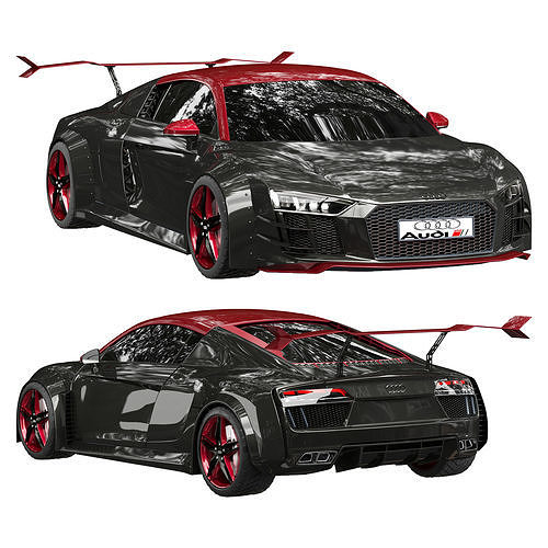 Audi R8 Racecar 3D model | CGTrader