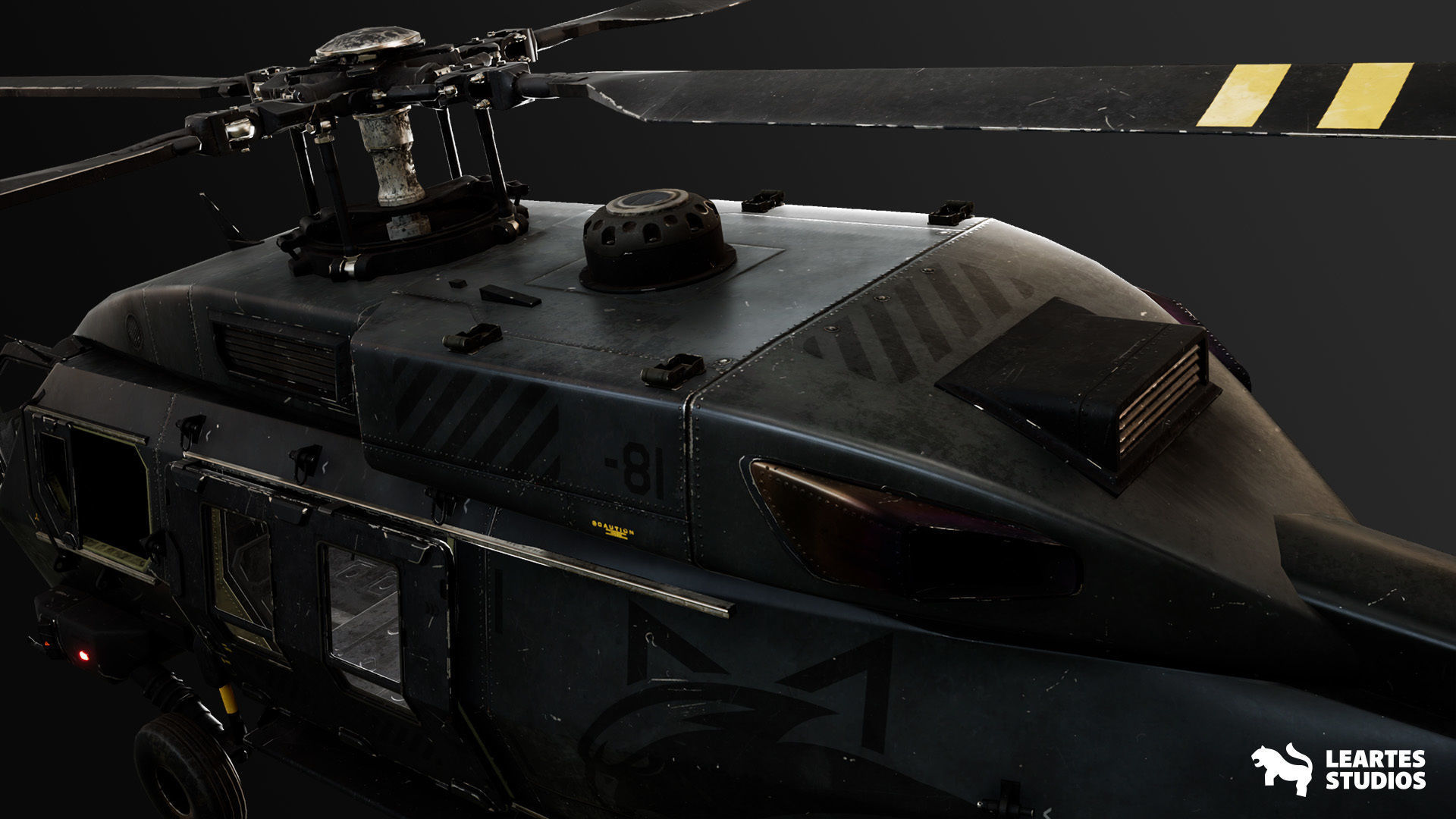 3D model Military Helicopter - Rigged and BP Controllable with skins VR ...