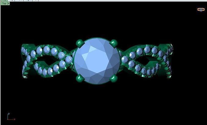 ELE 02 Ring 3d model 3D model 3D printable | CGTrader