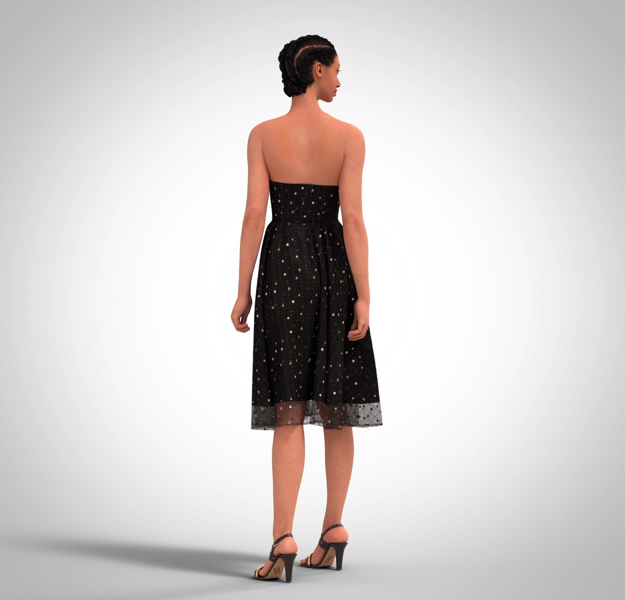 Women dress Clo3d 3D model | CGTrader