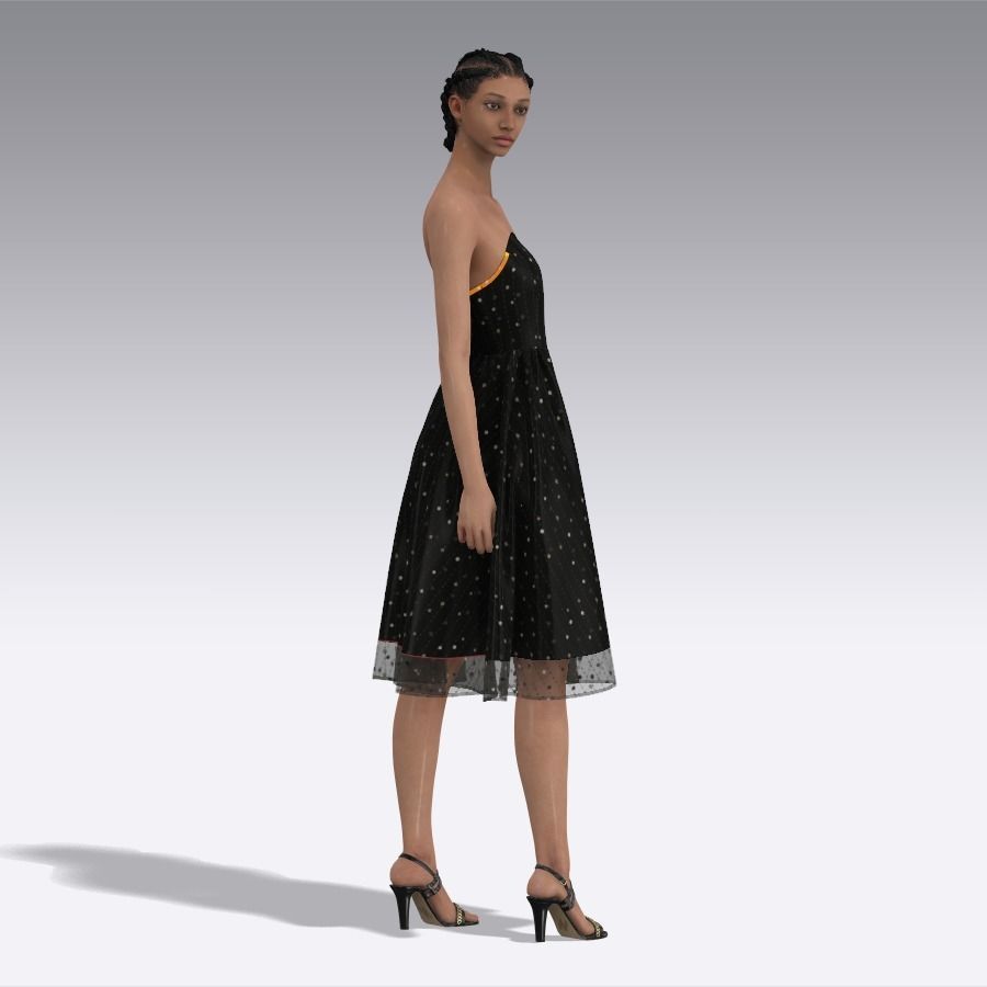 Women dress Clo3d 3D model | CGTrader
