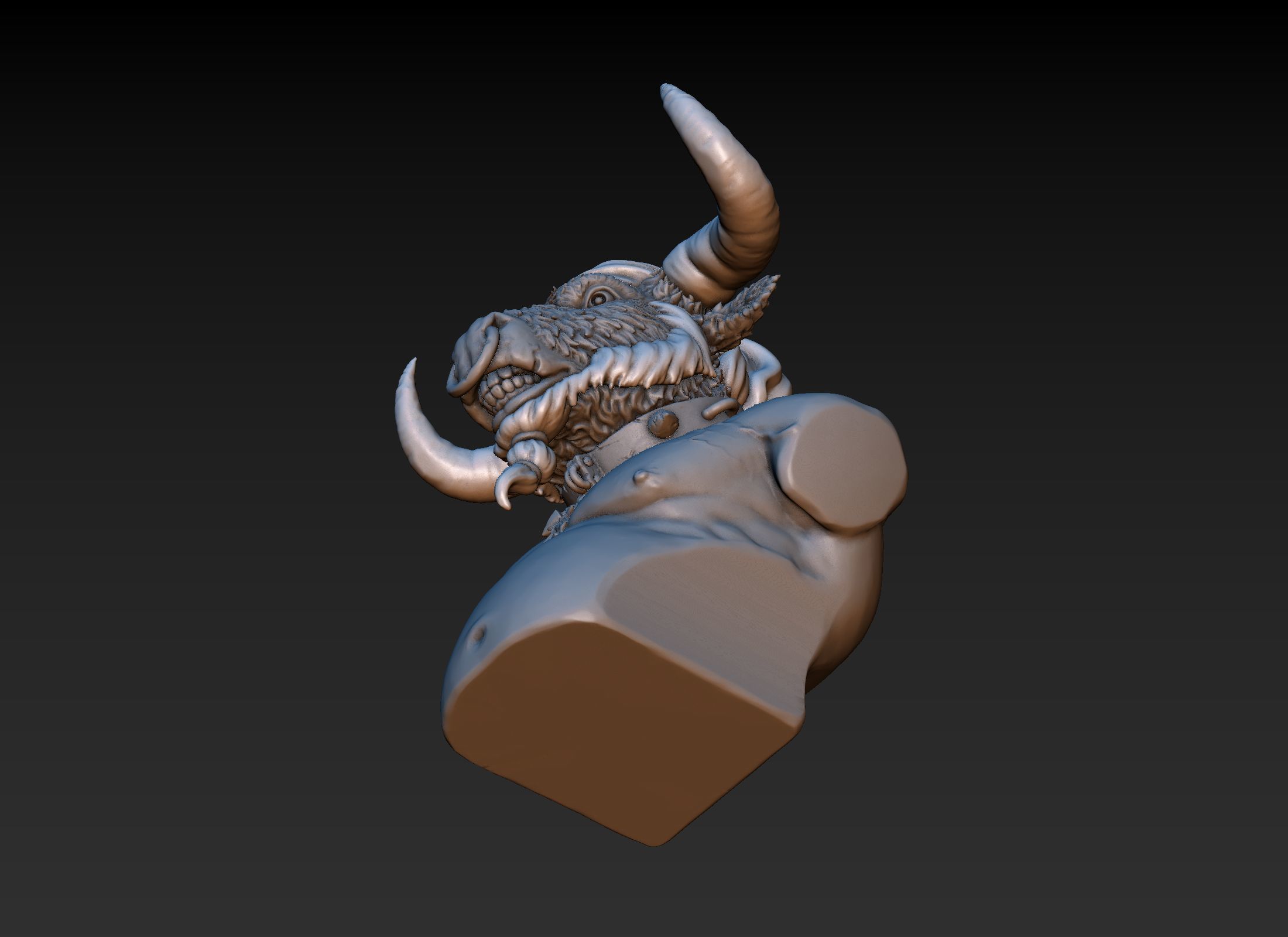 Minotaur Bust 3D model 3D printable | CGTrader