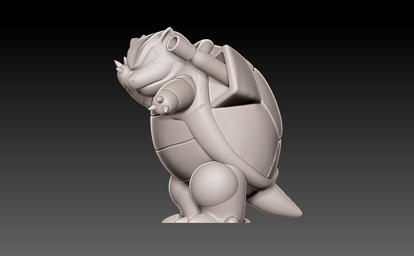 Pokemon blastoise 3D model 3D printable | CGTrader